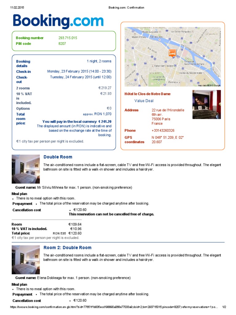 Booking Confirmation Details | PDF | Credit Card | Financial Technology