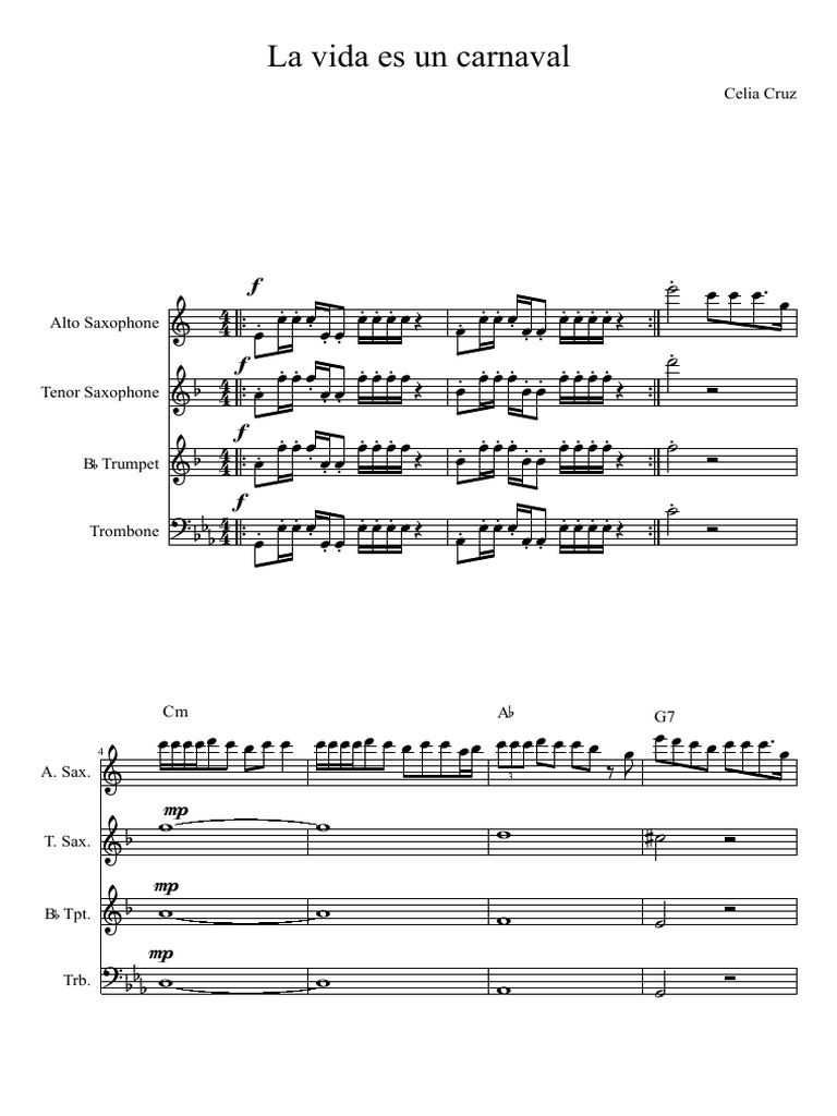 La Vida Es Un Carnaval | PDF