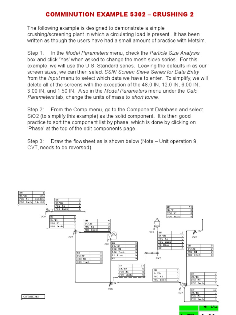 Comminution Example 5302 Crushing 2fd | PDF | Computing | Software