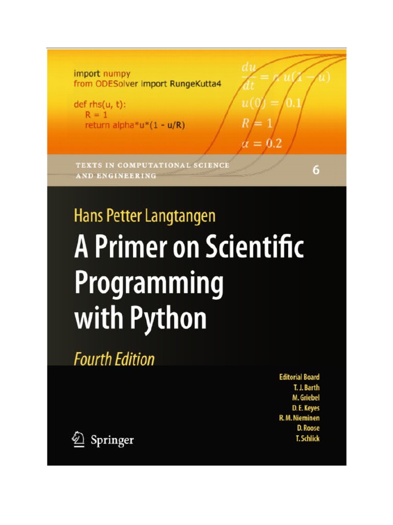 TranslatedcopyofA Primer On Scientific Programming With Python 4th Edition PDF | PDF | Python ...