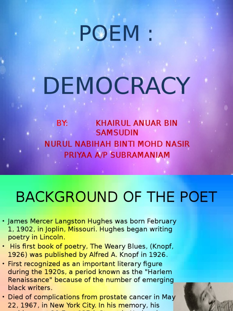 POEM Democracy | PDF | Poetry