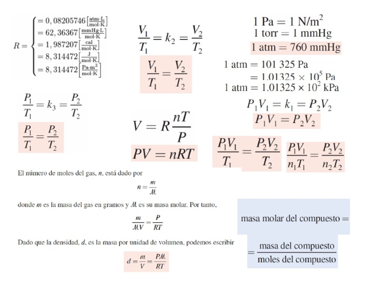 Tabla de Conversiones Quimica Presion | PDF | Química | Naturaleza