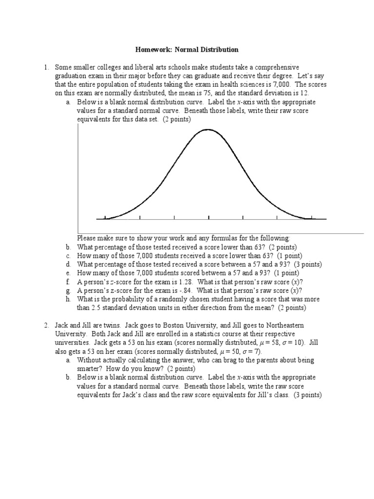 AshleyBriones Module4 Homework | PDF | Normal Distribution | Standard Score