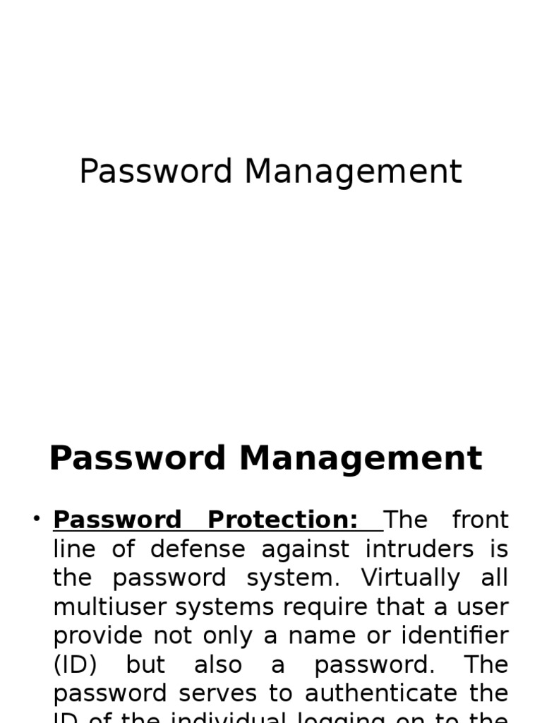 Password Management | PDF | Password | Secure Communication