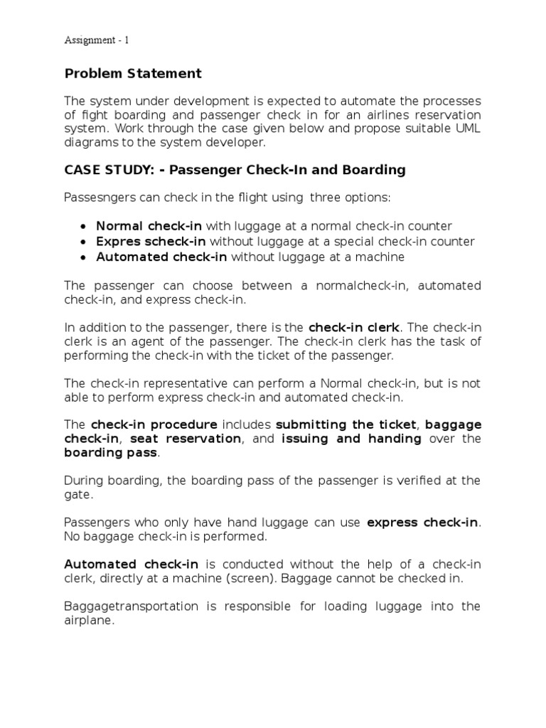 Problem Statement: Assignment - 1 | PDF | Aviation | Computing