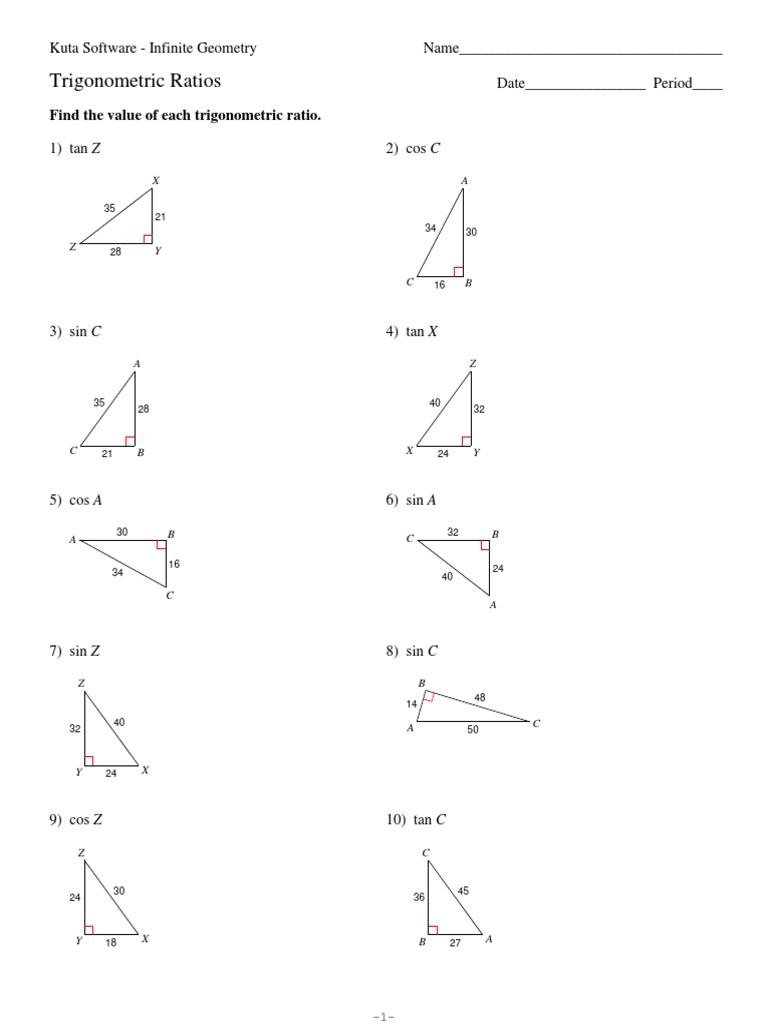 9 Trigonometric Ratios | PDF | Trigonometric Functions | Sine