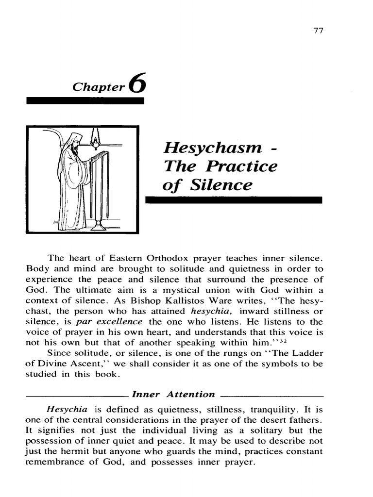 Hesychasm - The Practice of Silence | Theoria | Religious Behaviour And ...