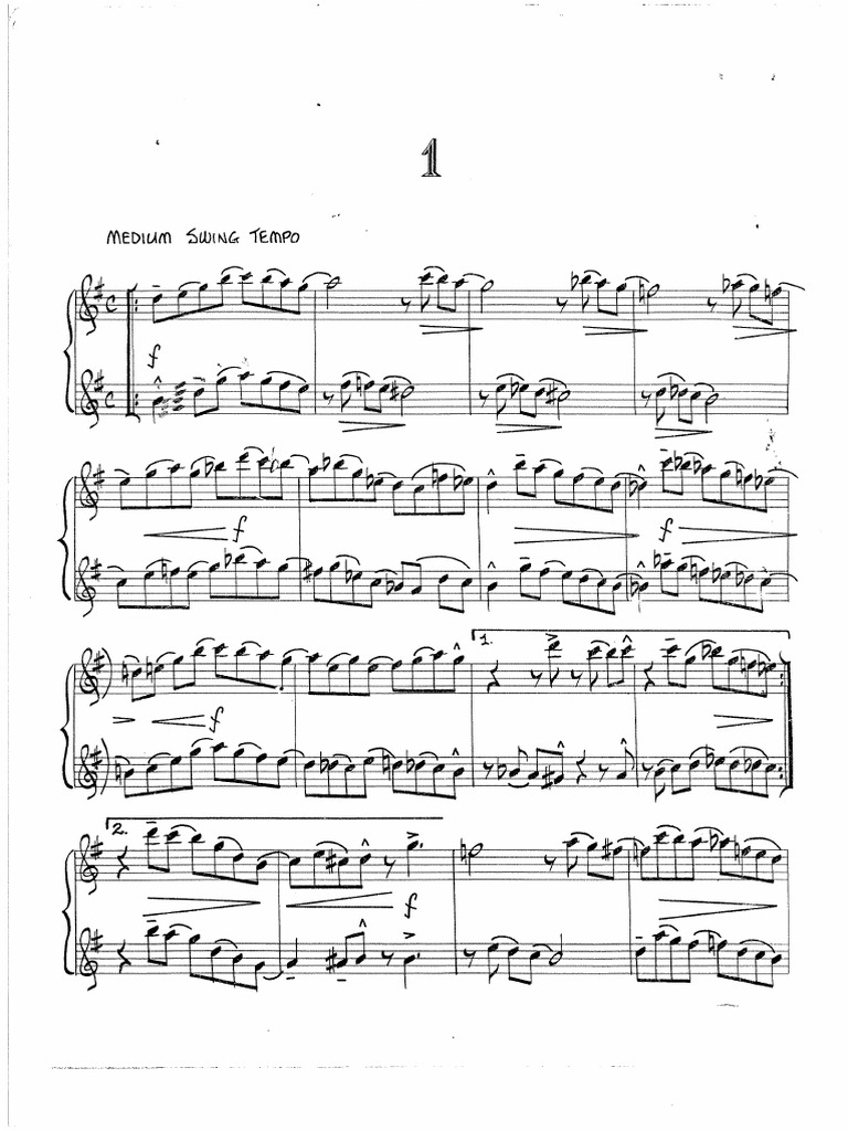 Sax Duet For 2 Saxophones | PDF