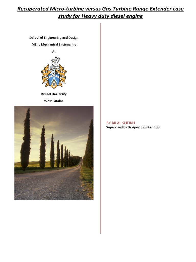 Recuperated micro-turbine vs gas turbine range extender | PDF | Gas ...