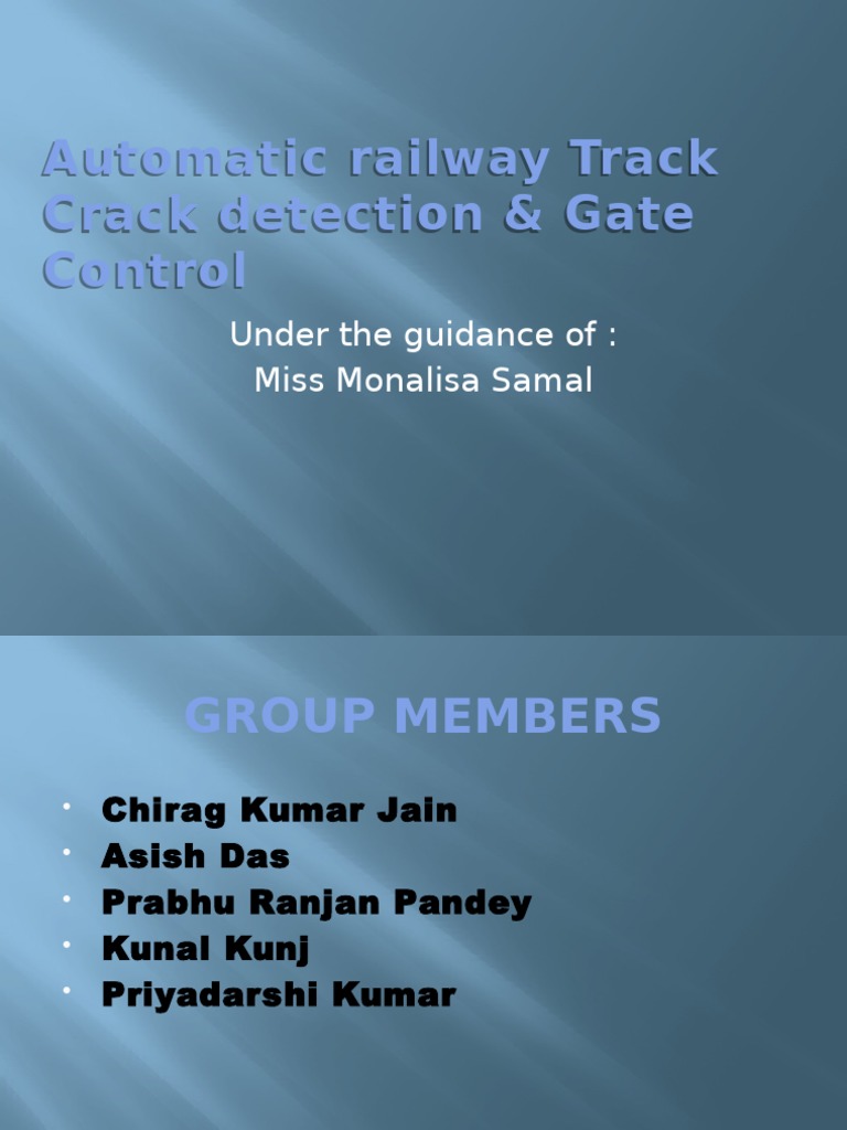 Automatic Railway Track Crack Detection | PDF | Relay | Capacitor
