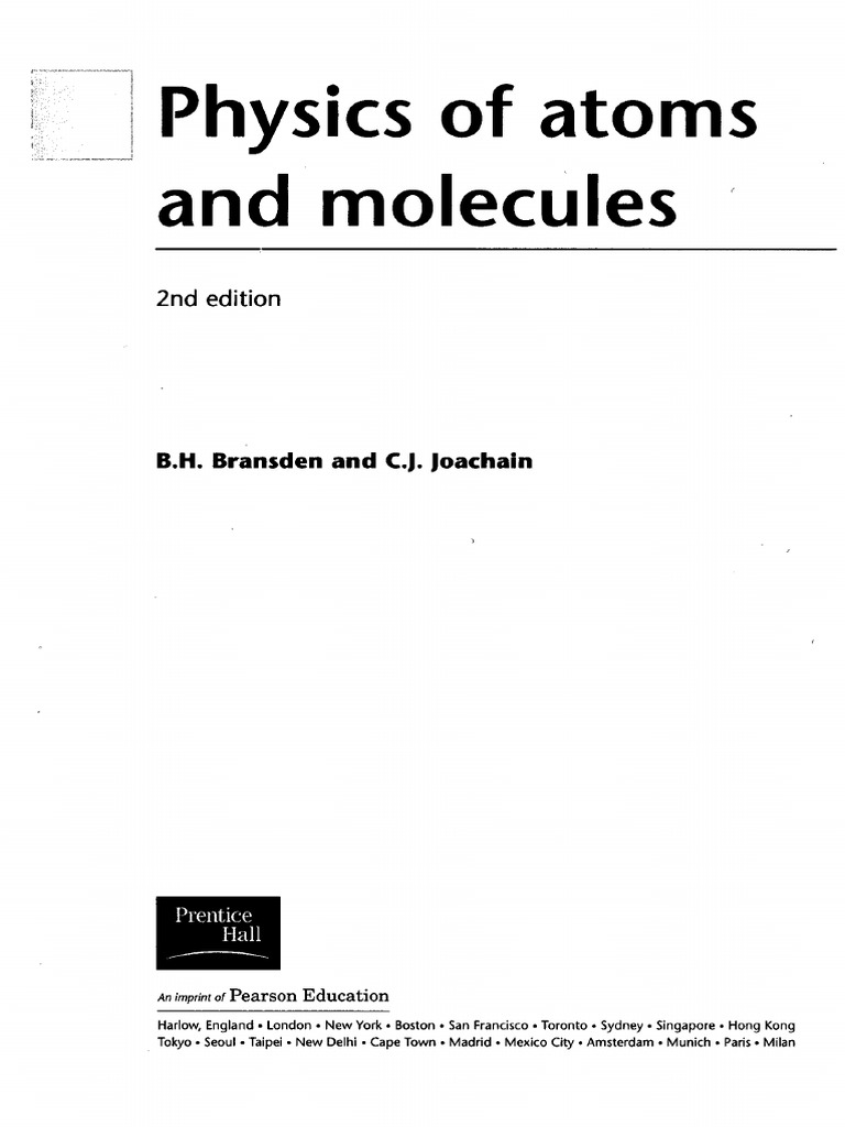 Quantum Mechanics of Atoms and Molecules: A Comprehensive Introduction to the Principles and ...