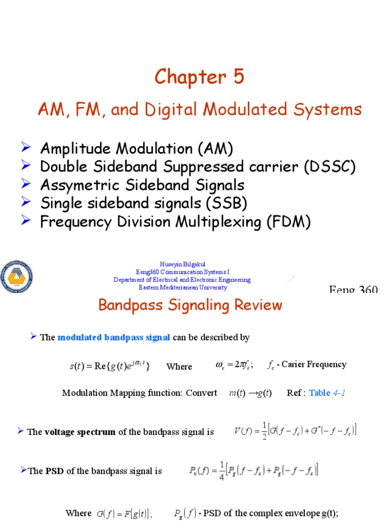 AM, FM, and Digital Modulated Systems | PDF | Modulation | Sound ...