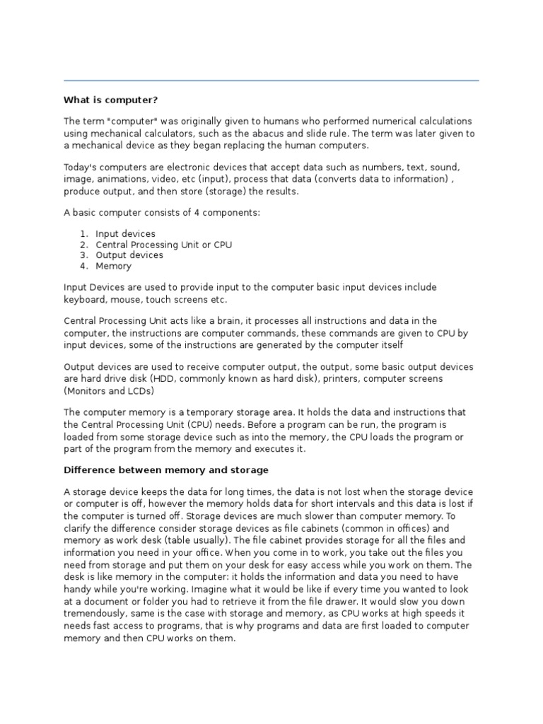 Computing Fundamental | PDF | Operating System | Computer Program
