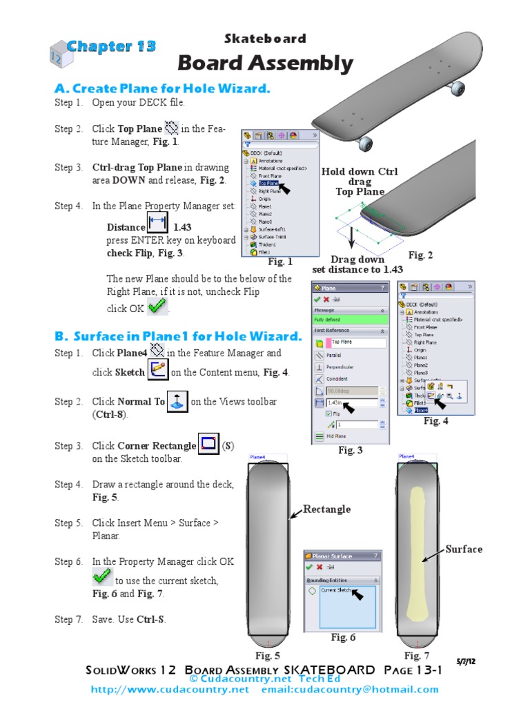 SolidWorks Skateboard Assembly Guide | PDF | Computing And Information ...