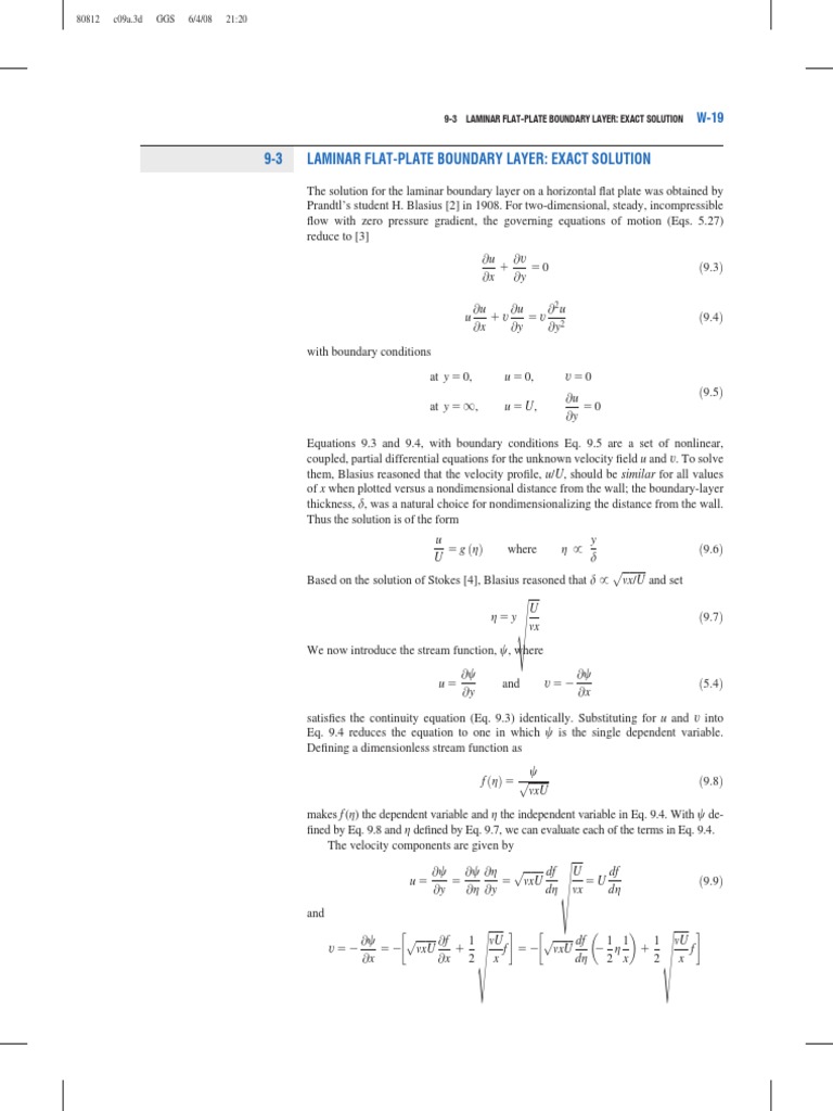 Exact Solution of Von Karman Eq | PDF | Boundary Layer | Theoretical Physics