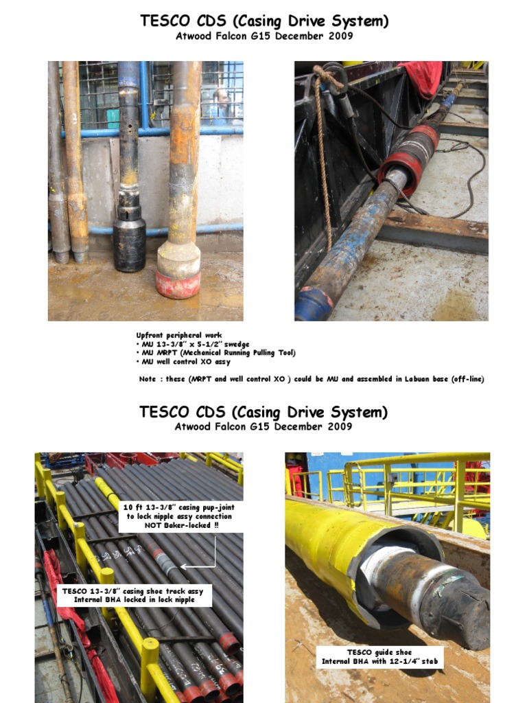 TESCO Casing Drive System | PDF | Manufactured Goods | Mechanical ...