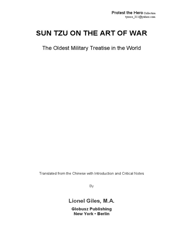 Sun Tzu On The Art of War | PDF | Sun Tzu | The Art Of War