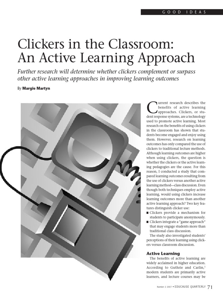 Artigo Sobre Clickers | PDF | Lecture | Learning