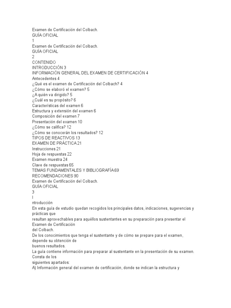 Examen de Certificación Del Colbach | PDF | Clonación | Prueba (evaluación)