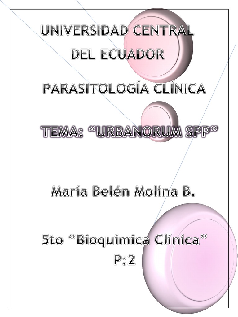 Urbanorum SPP PDF | Descargar gratis PDF | Heces | Infección