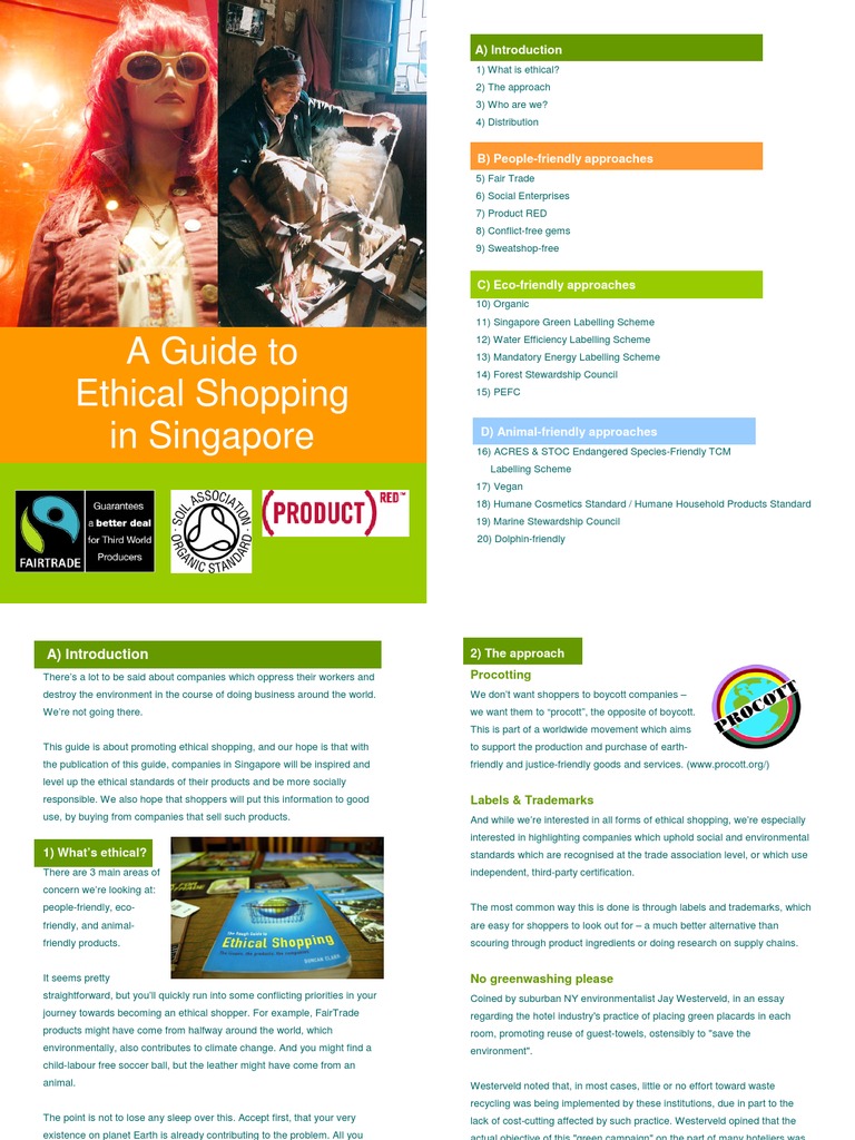 A Guide To Ethical Shopping in Singapore | PDF | Forest Stewardship ...