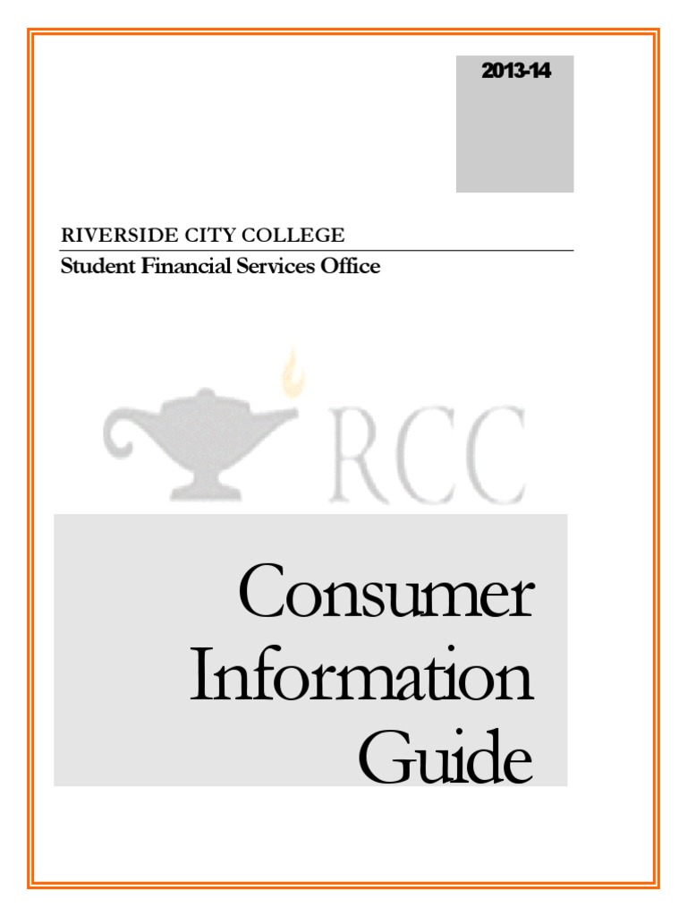 13-14 RCC Final Consumer Guide | PDF | Pell Grant | Student Financial ...