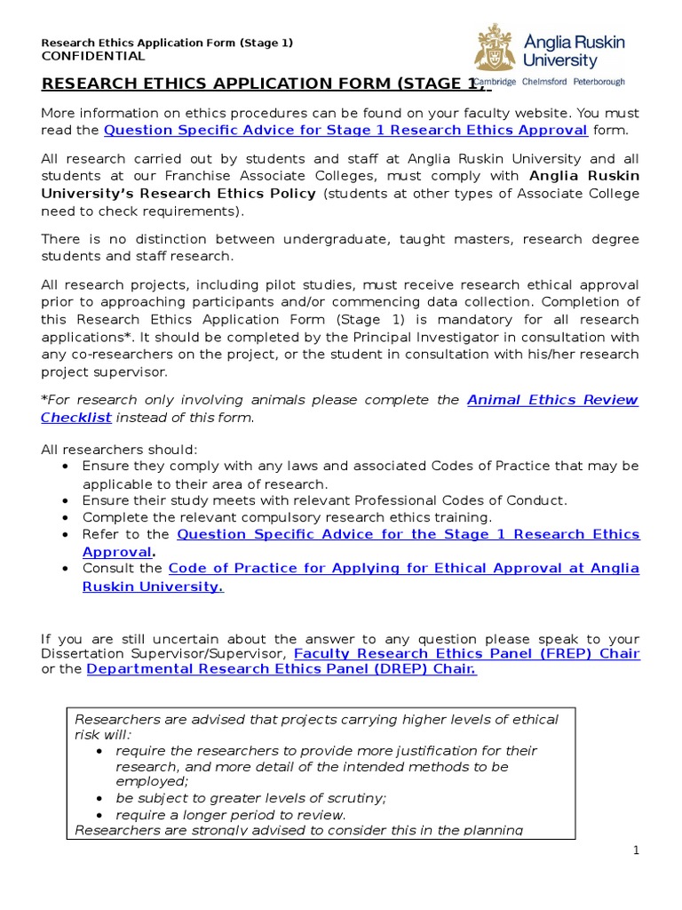 Ethics Form | PDF | Corporate Social Responsibility | Confidentiality