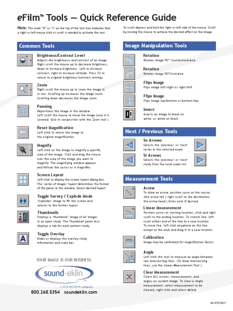 eFilm Image Editing Guide | PDF | Human–Computer Interaction | Software