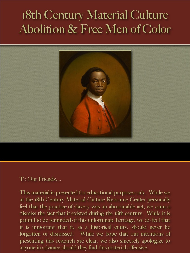 Slavery - Abolition & Free Men of Color | Download Free PDF ...