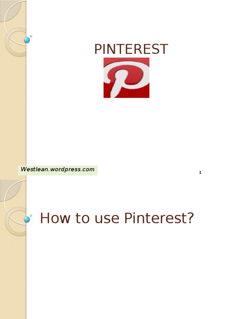 Tutorial For Pinterest | PDF | Pinterest | Websites