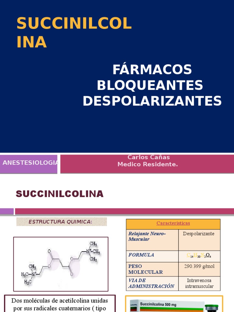 SUCCINILCOLINA | Acetilcolina | Medicina