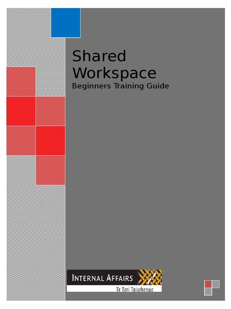 Shared Workspace: Beginners Training Guide | PDF | Web Browser ...