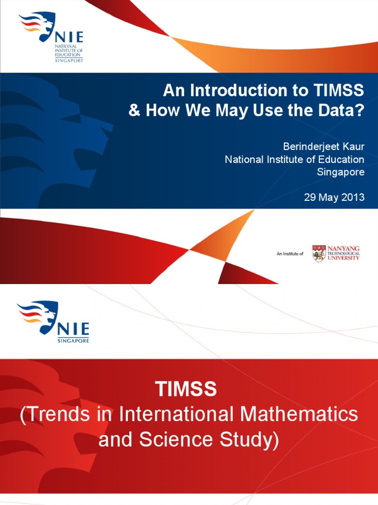 An Introduction To TIMSS & How We May Use The Data? | PDF | Quality Of ...