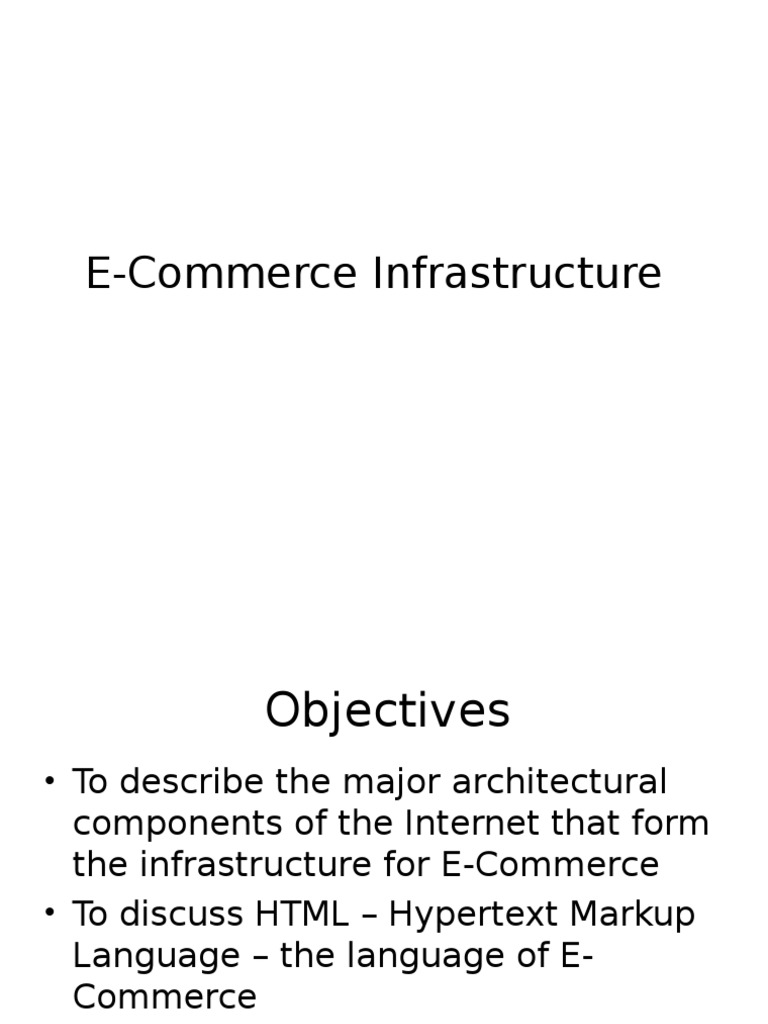 E-Commerce Internet Architecture Guide | PDF | Hypertext Transfer ...