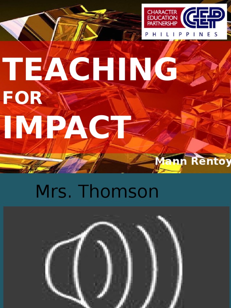 Teaching For Impact | PDF | Motivation | Motivational
