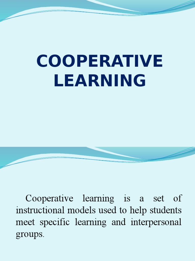 Understanding Cooperative Learning Models | PDF | Learning | Cognition