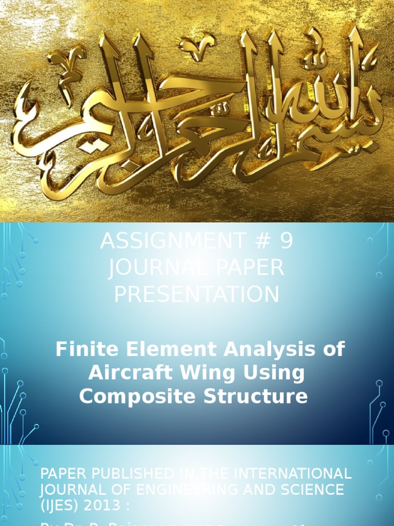 Finite Element Analysis of Aircraft Wing Using Composite Structure ...