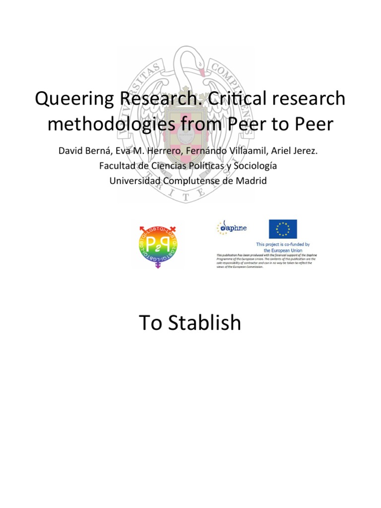 Queer Methodologies Final Conference | Download Free PDF | Feminism | Gender Studies