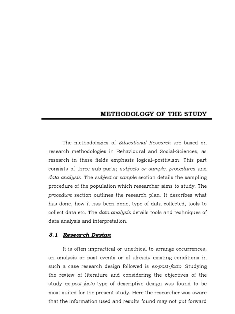 Chap III (Methodology of Study) | PDF | Likert Scale | Evaluation Methods