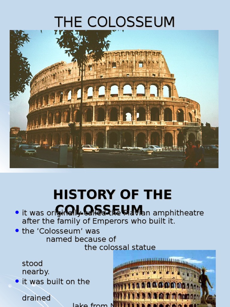Colosseum | PDF | Buildings And Structures | Architectural Elements