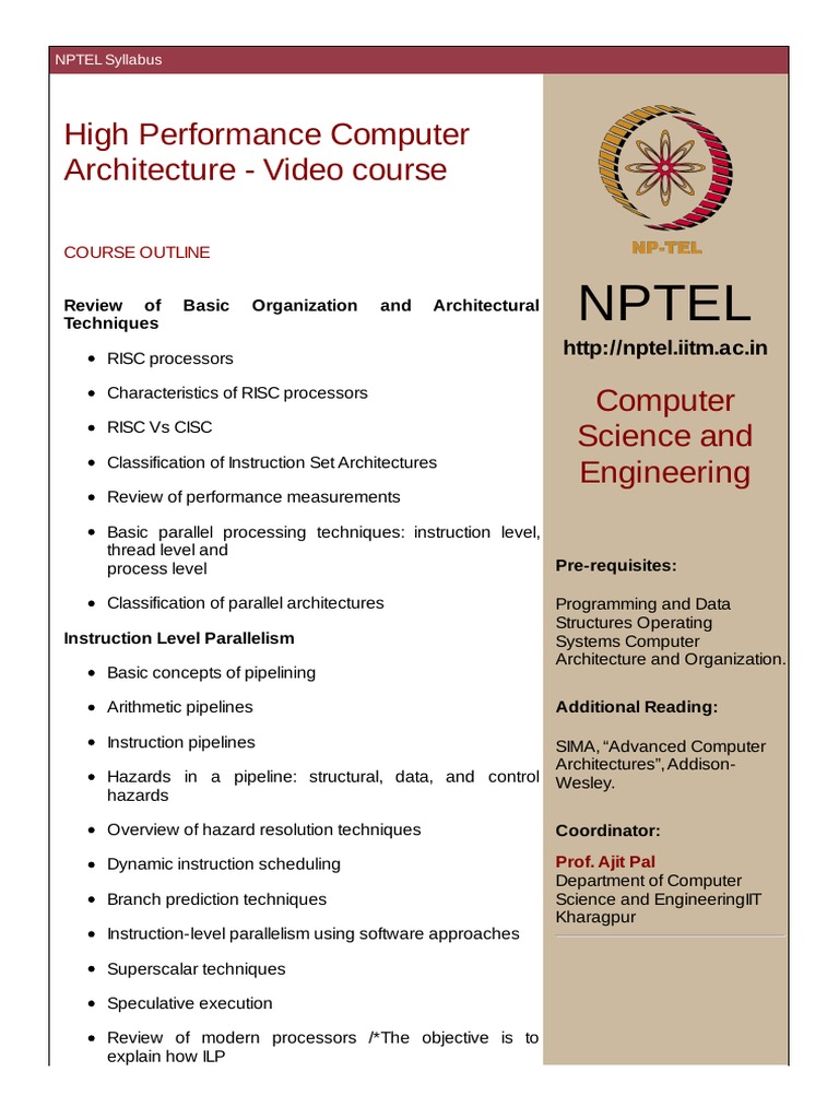 High Performance Computing | PDF | Parallel Computing | Instruction Set