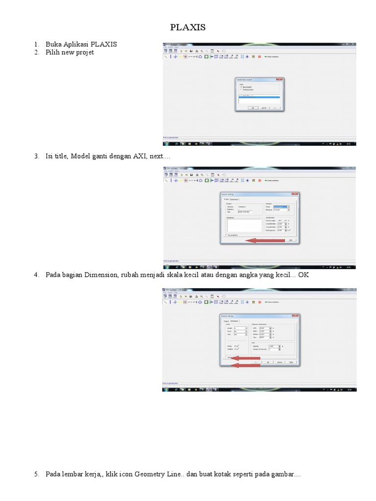 Cara Penggunaan Aplikasi Plaxis | PDF