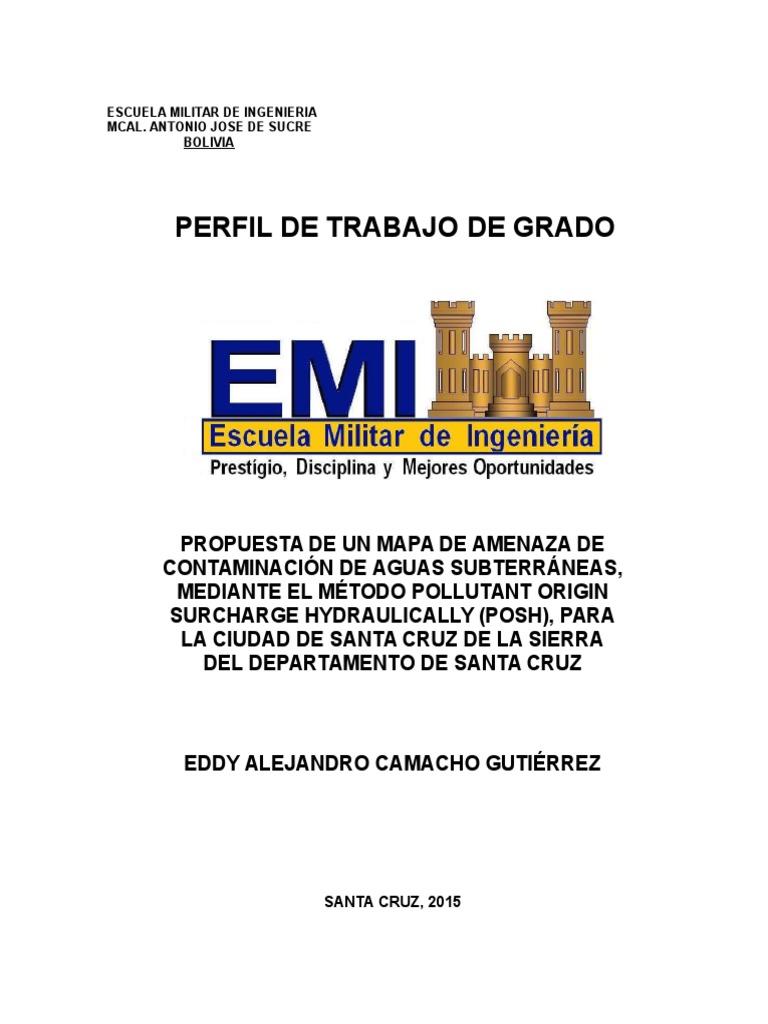 Perfil de Trabajo de Grado EMI | PDF | Sistema de información ...
