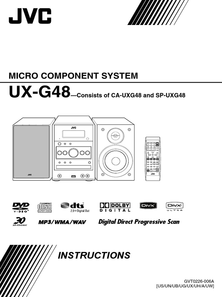 JVC UX-G48 Micro Component System | PDF | Compact Disc | Dvd
