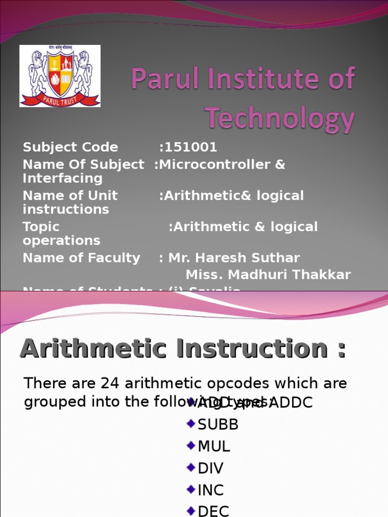 Microcontroller 8051 | PDF | Binary Coded Decimal | Instruction Set