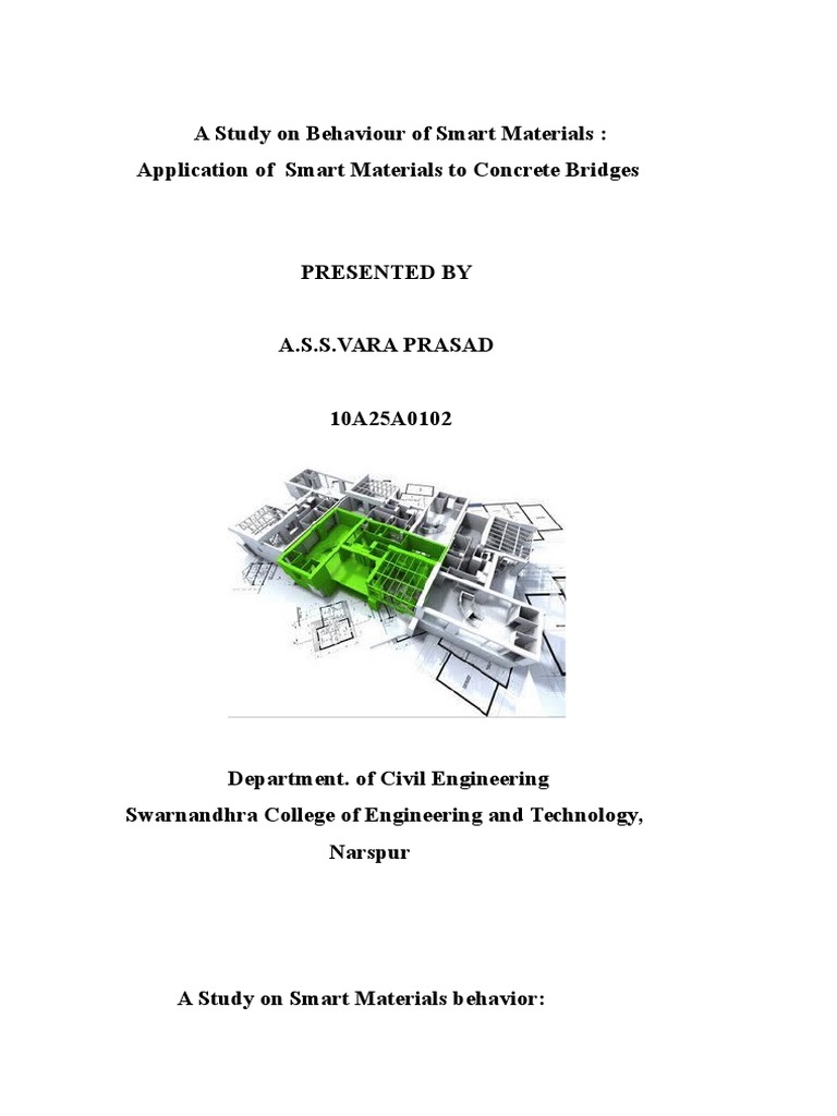 Smart Materials in Civil Engineering | PDF | Shape Memory Alloy ...