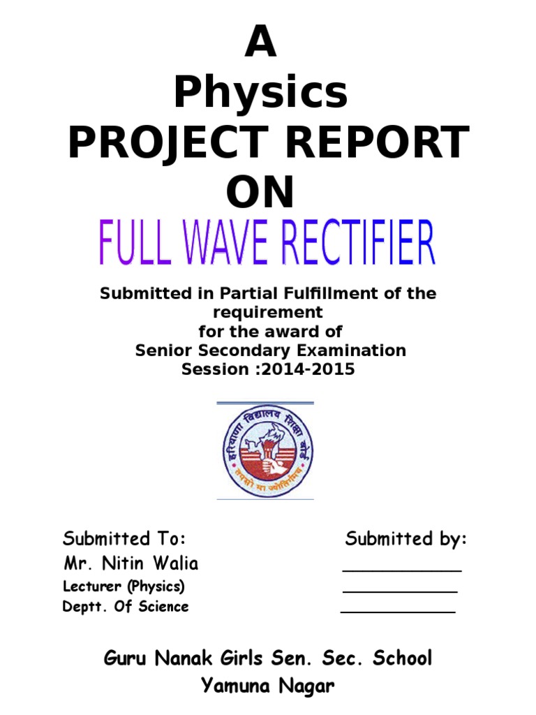 St. Vishna RRN School Physics Project | PDF | Science & Mathematics