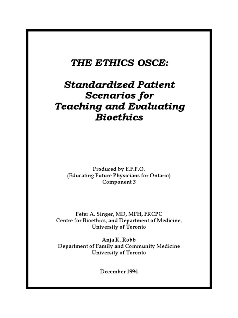 Ethics Osce | PDF | Self-Improvement