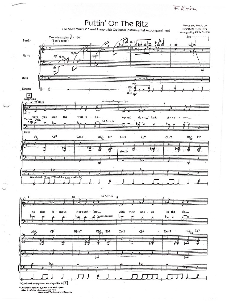 Puttin On The Ritz | PDF