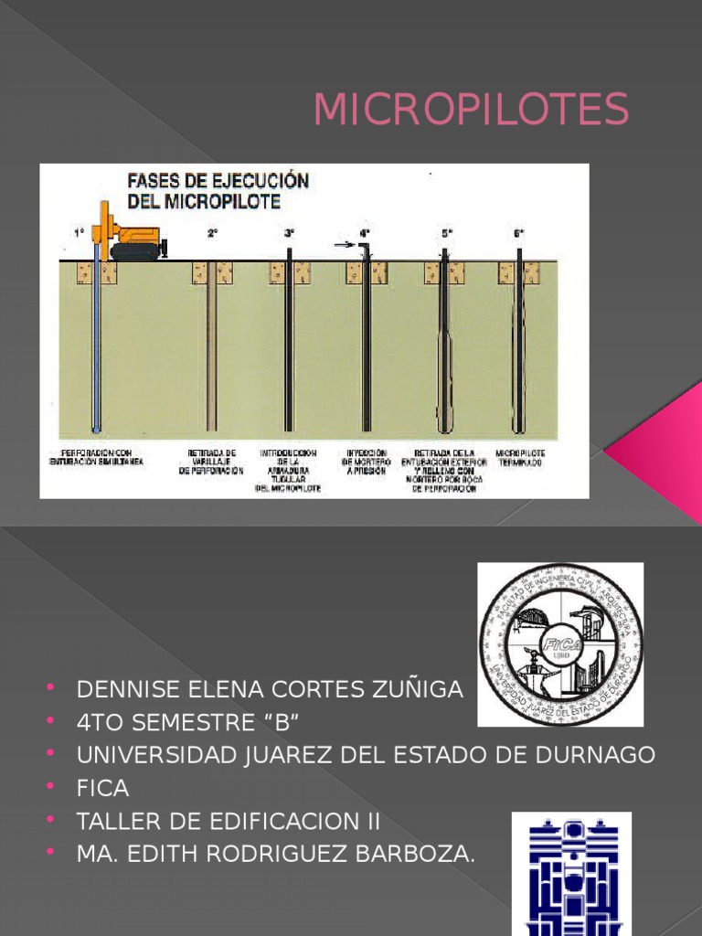Micropilotes 130531125414 Phpapp02 | PDF | Fundación (Ingeniería ...